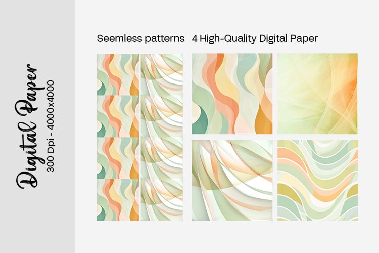 Boho digital paper Seamless backgrounds