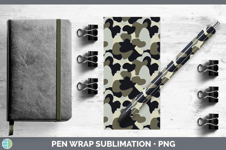 Pretty Camo Pen Wrap Sublimation Epoxy Pen Designs