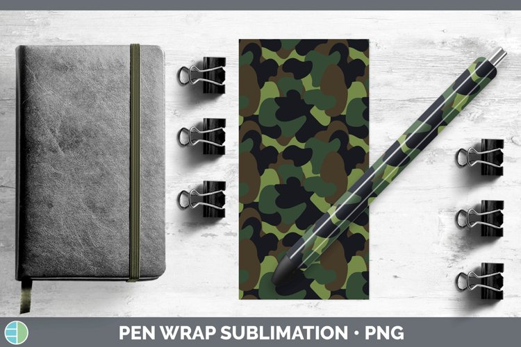 Pretty Camouflage Pen Wrap Sublimation Epoxy Pen Designs