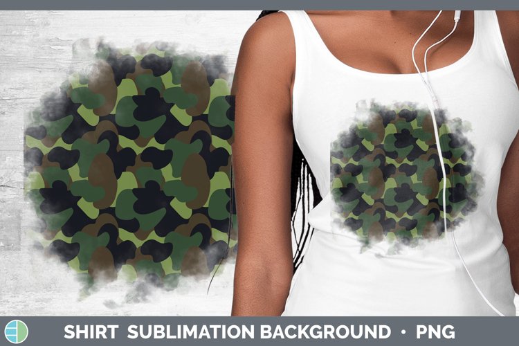 Pretty Camouflage Shirt Sublimation Sublimation Background D