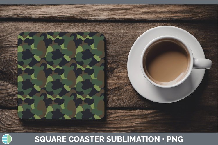 Pretty Camouflage Square Coaster Sublimation Coaster Designs