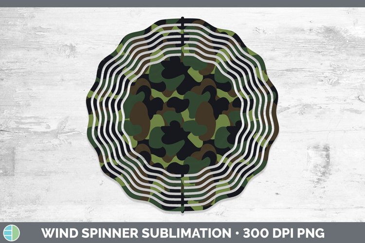 Pretty Camouflage Wind Spinner Sublimation Spinner Designs