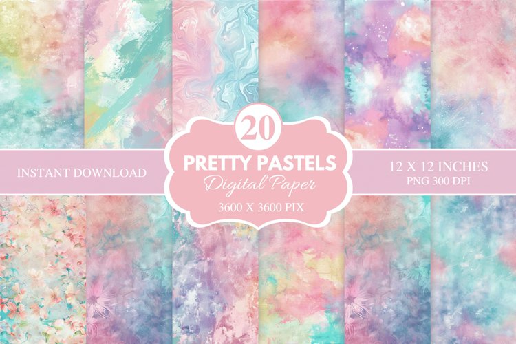 Pretty Pastels Seamless Digital Paper Bundle