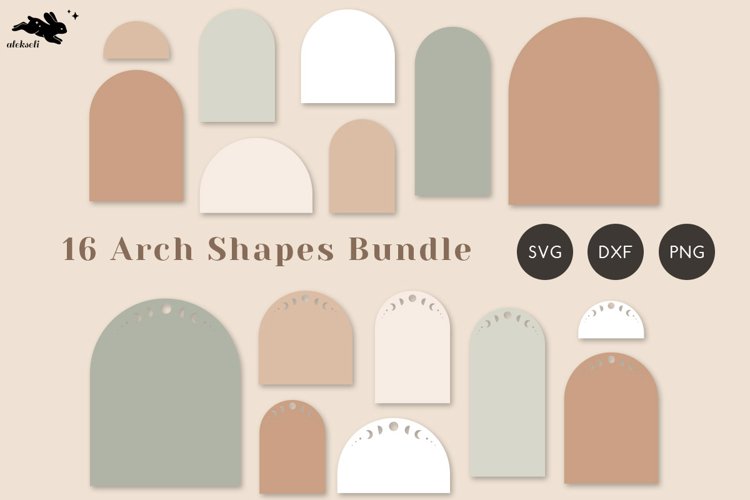 16 x Arch shapes SVG, Arch SVG Bundle