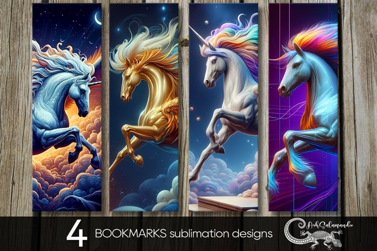 Fantasy pegasus | mystic bookmarks sublimation design PLUS