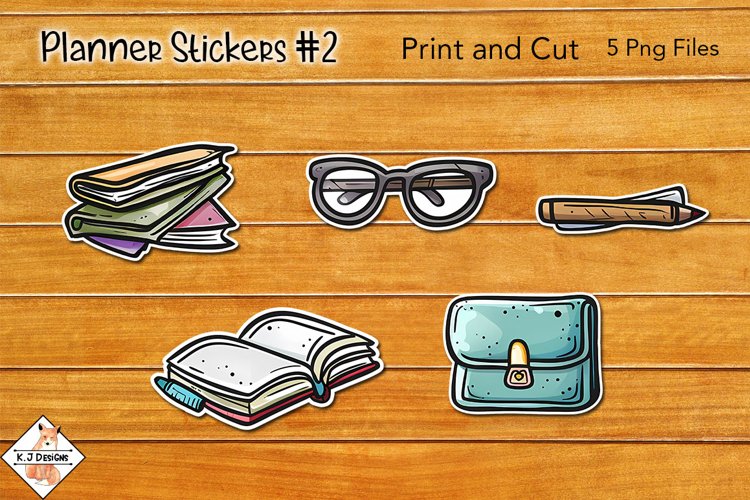 Office Planner Stickers #1 | Print and Cut