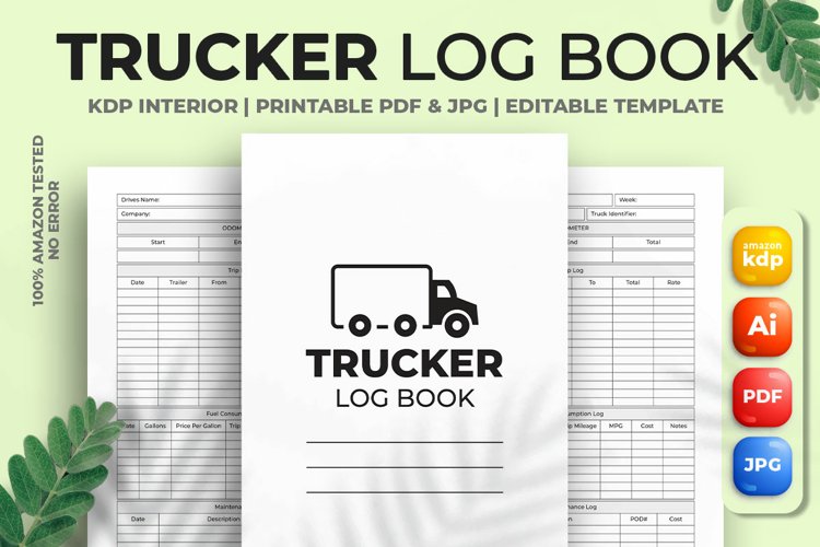 Trucker Log Book KDP Interior