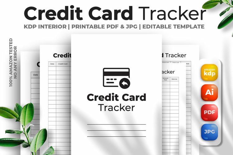 Credit Card Tracker KDP Interior