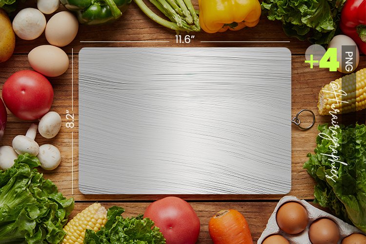 Brush Silver Cutting Board Design - 04 Variations
