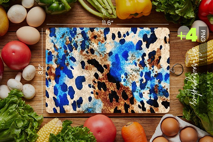 Blue Cheetah Cutting Board Design - 04 Variations (4626131)