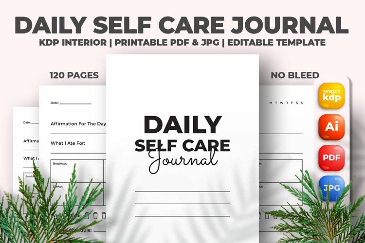 Daily Self Care Journal KDP Interior