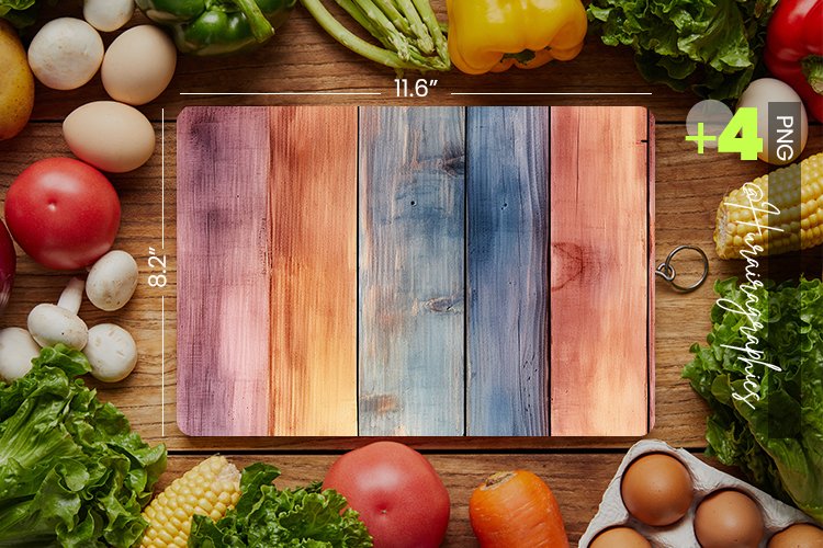 Colorful Wood Cutting Board Design - 04 Variations