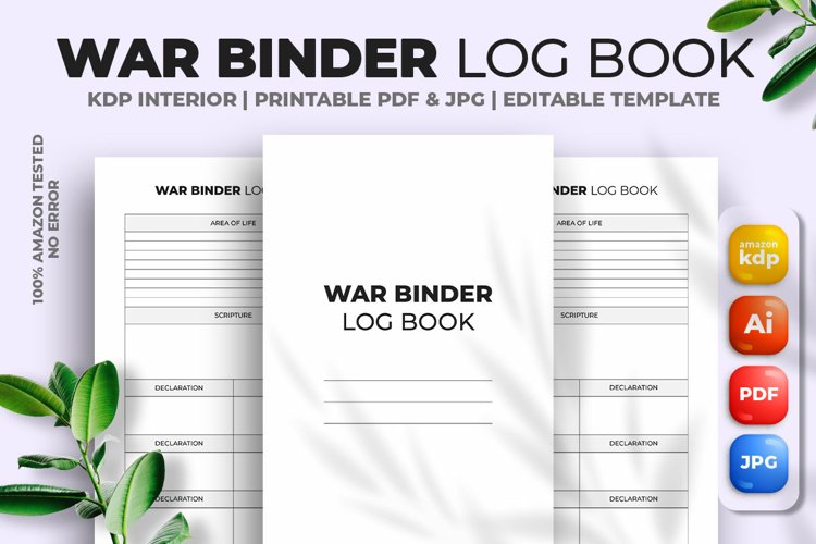 War Binder Log Book Kdp Interior (2584518)
