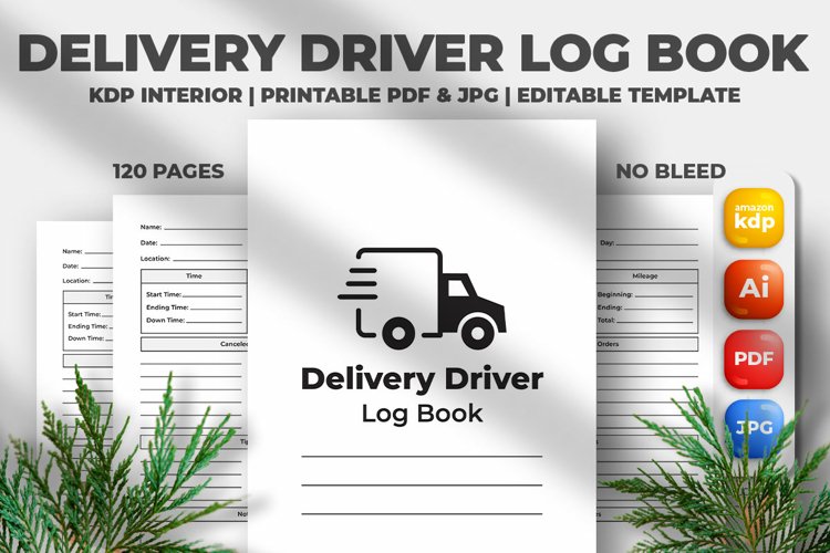 Delivery Driver Log Book KDP Interior (2159839)
