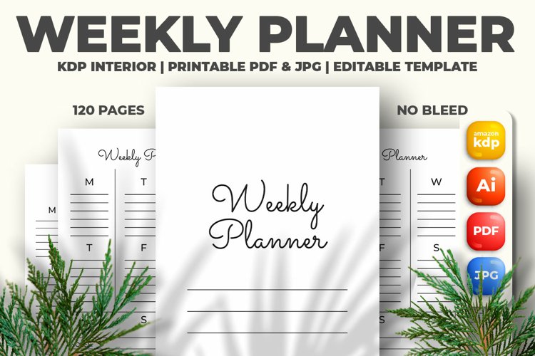 Weekly Planner KDP Interior (2159873)