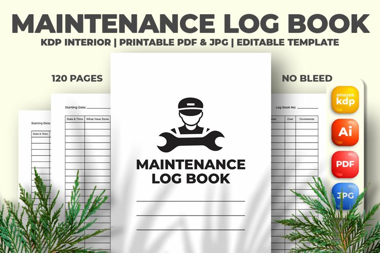 Maintenance Log Book KDP Interior (2158843)