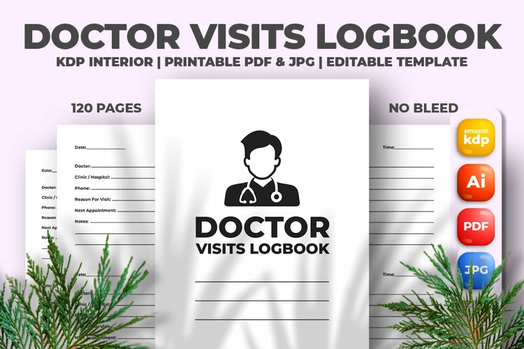 Doctor Visits Logbook KDP Interior (2158788)