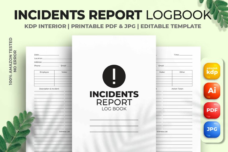 Incidents Report Logbook KDP Interior