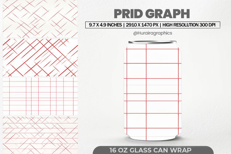 Prid Graph Glass Can Wrap,16 Oz Tumbler (3662688)
