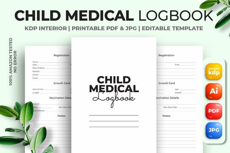 Child Medical Logbook KDP Interior