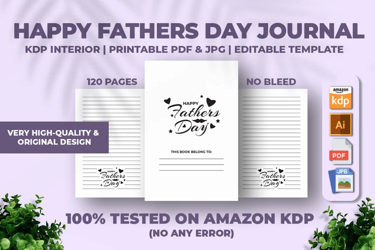 Happy Fathers Day Journal KDP Interior