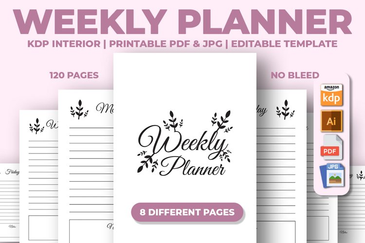 Weekly Planner KDP Interior (2157934)