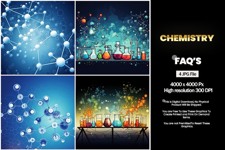 Chemistry Square Coaster - 04 Variations