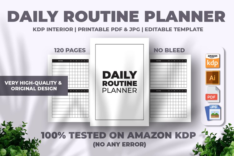 Daily Routine Planner KDP Interior (2156927)
