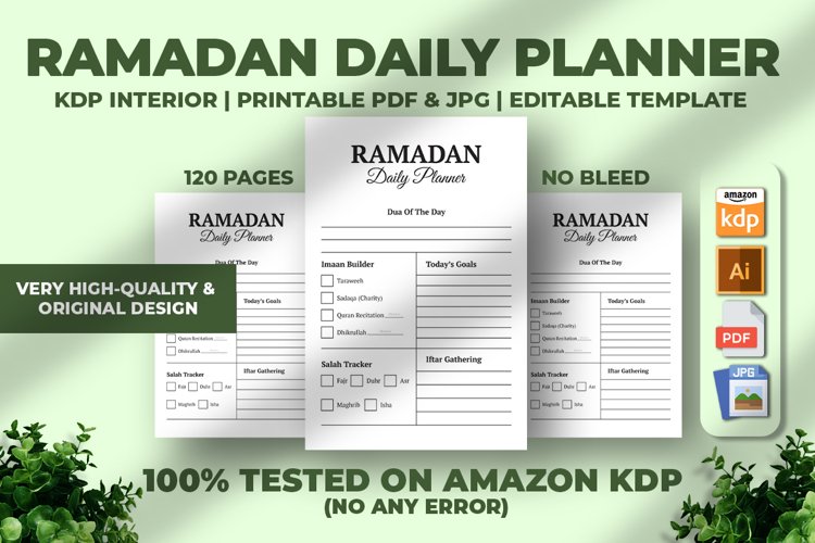 Ramadan Daily Planner KDP Interior