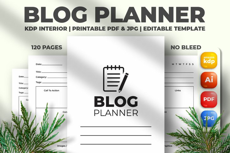 Blog Planner KDP Interior