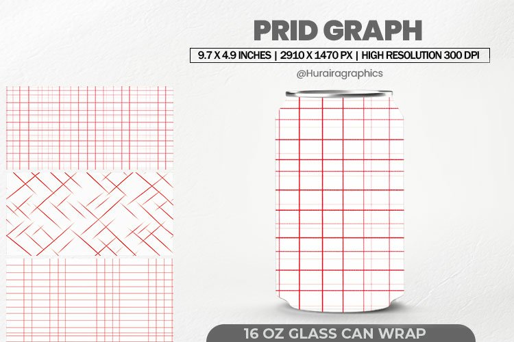 Prid Graph Glass Can Wrap,16 Oz Tumbler (3662690)