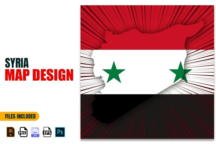 Syria Independence Day Map Design