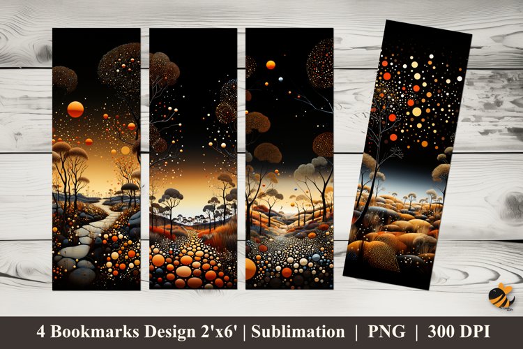 Beautiful Night Bookmarks Sublimation Design