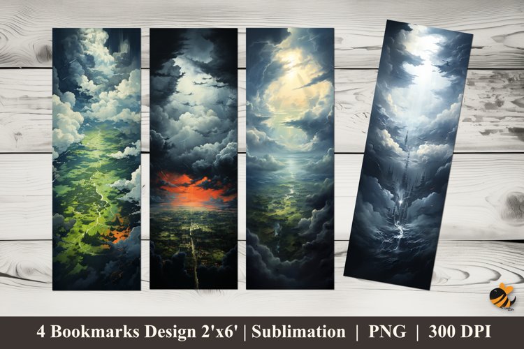 See Rain Bookmarks Sublimation Design