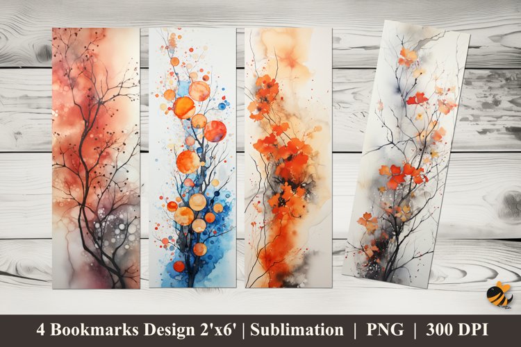Soft Ink Bookmarks Sublimation Design