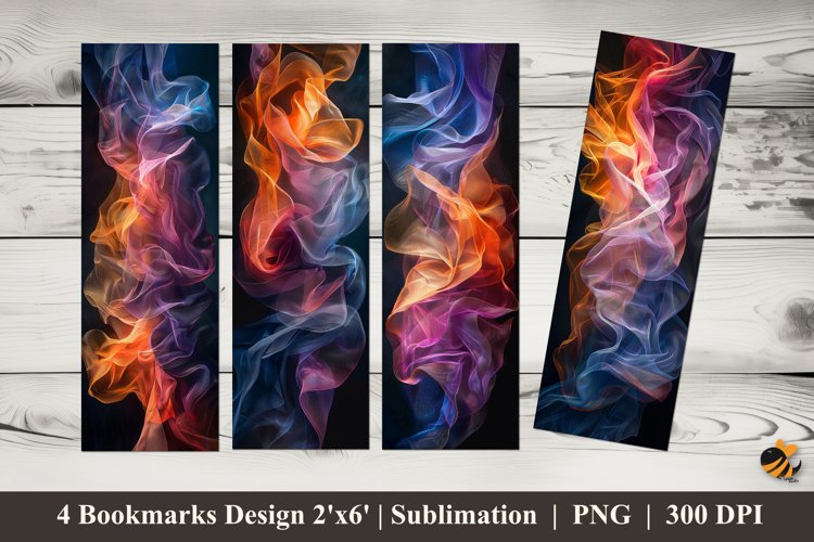 Gradation Of Transparency Bookmarks Sublimation Design