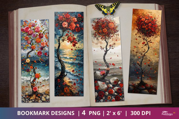 Artistic Tree Scrapbook Bookmark Designs (4141949)