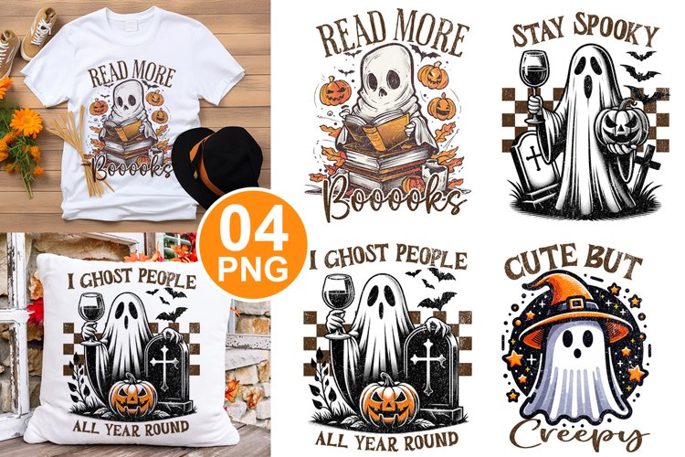 Halloween Ghost Sublimation - High-Quality 300 Dpi