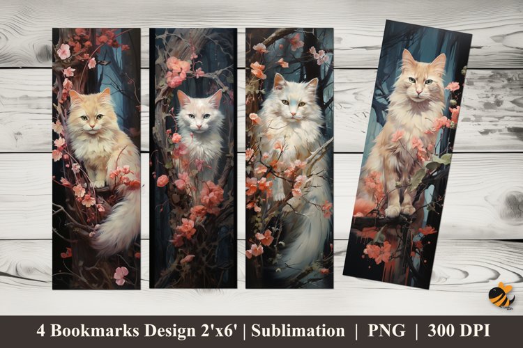 Wild Cat Bookmarks Sublimation Design (4789969)
