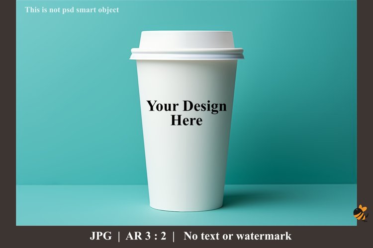 White Cup Mockup Design Illustration 1
