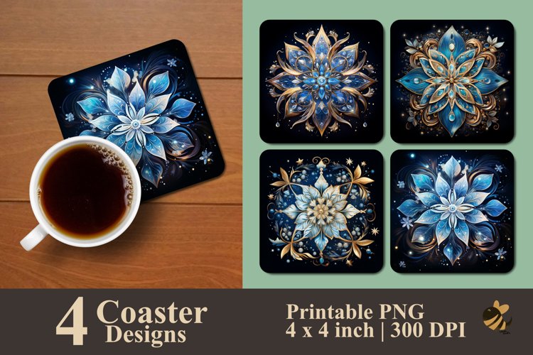 Beauty Magical Crystal Coaster Sublimation Designs