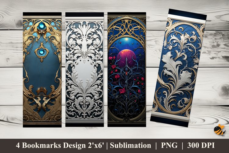 Card Frame Bookmarks Sublimation Design