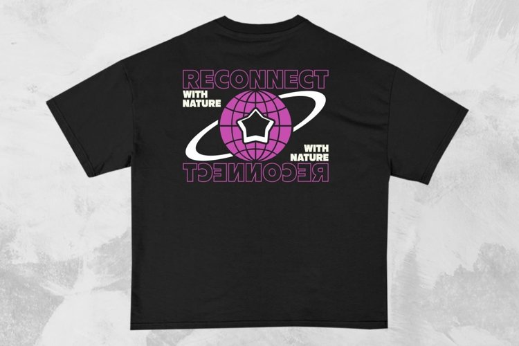 Reconnect Streetwear Typography T-shirt Design