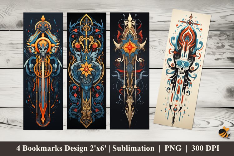 Sword Art Bookmarks Sublimation Design