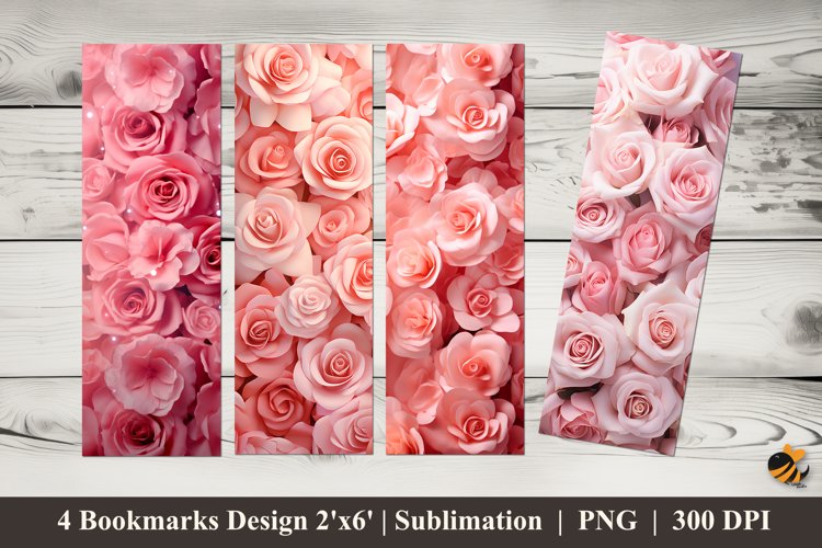 Rose Family Bookmarks Sublimation Design