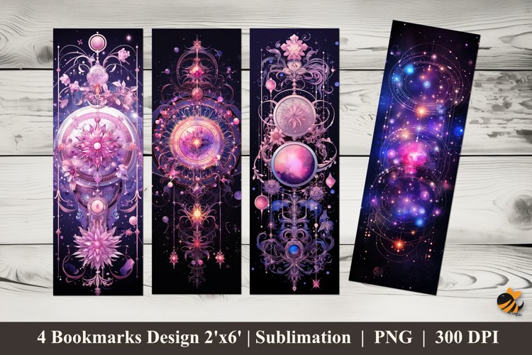 Decorative Astrology Bookmarks Sublimation Design