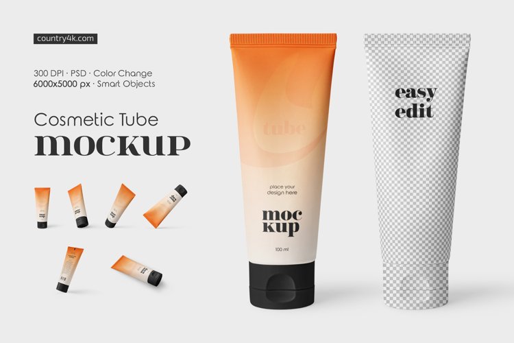 Cosmetic Tube Mockup Set (2849954)
