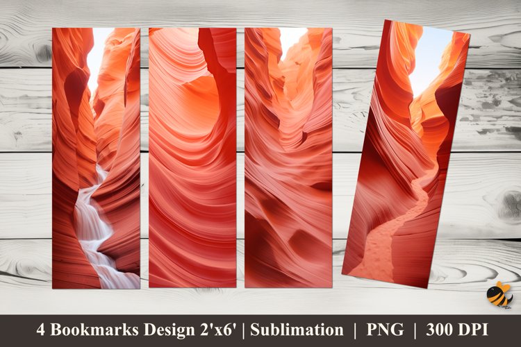 Wavy Canyon Bookmarks Sublimation Design