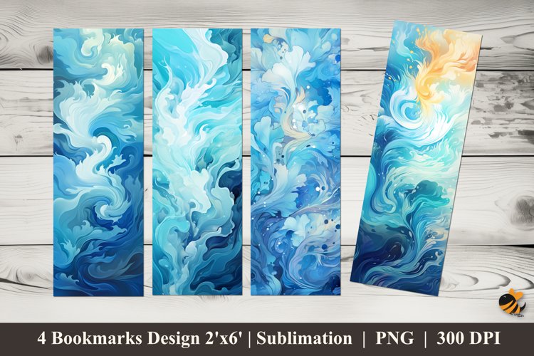 Wind Abstract Bookmarks Sublimation Design
