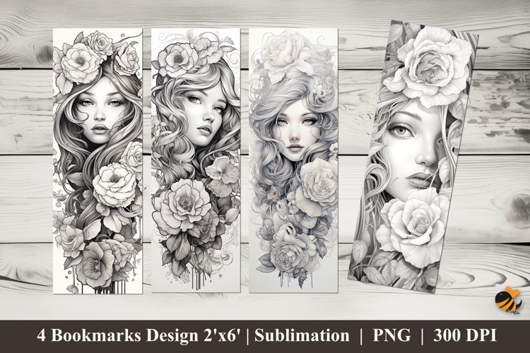 Beautiful Graceful Bookmarks Sublimation Design